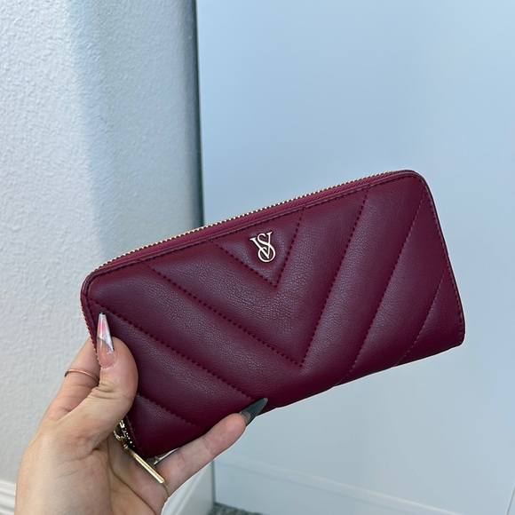 Victoria's Secret | Bags | Victorias Secret Burgundy Wallet | Poshmark